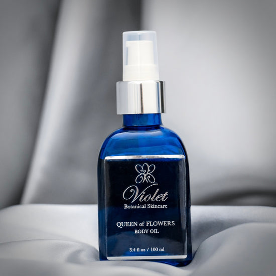 Queen of Flowers Body Oil for Dry, Sensitive Skin | Violet Botanical ...